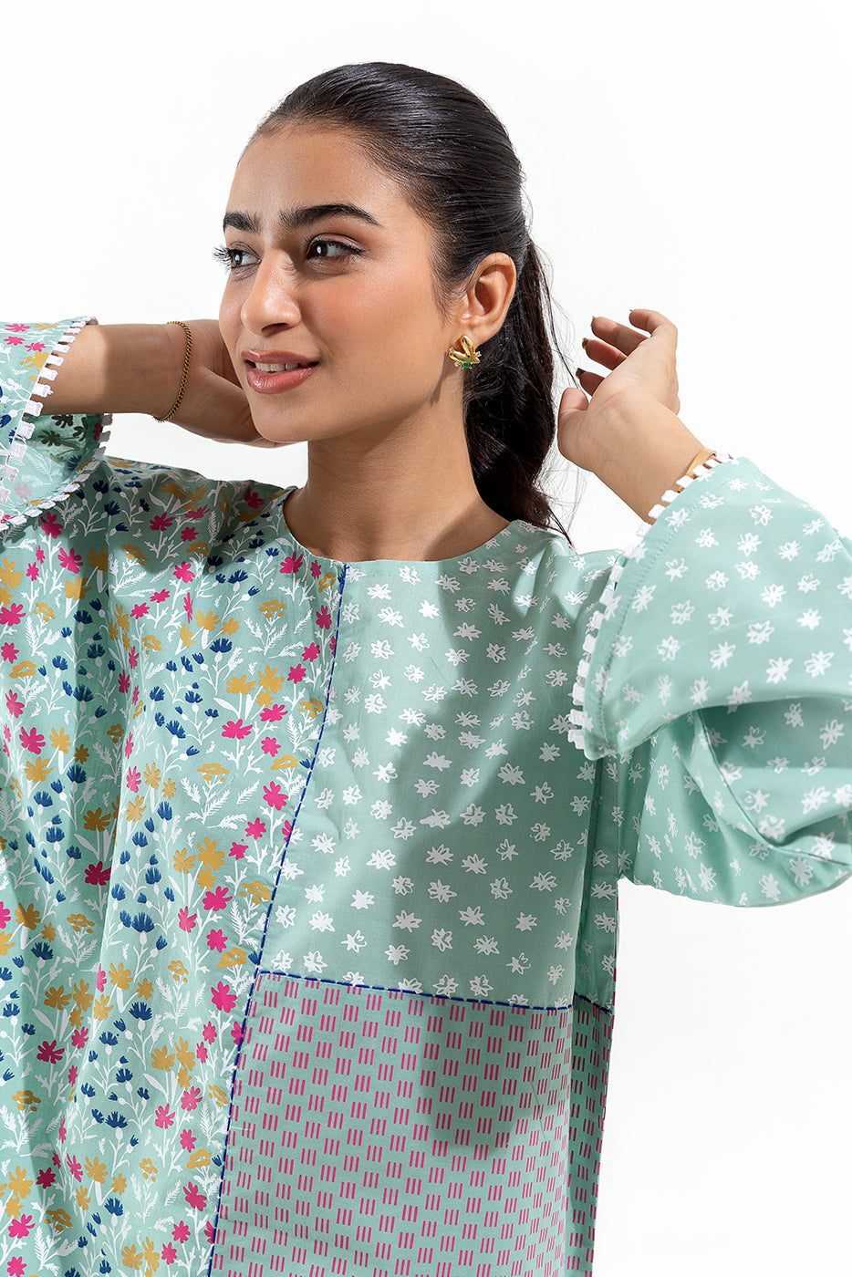 PRINTED LAWN SHIRT (PRET) – BEECHTREE