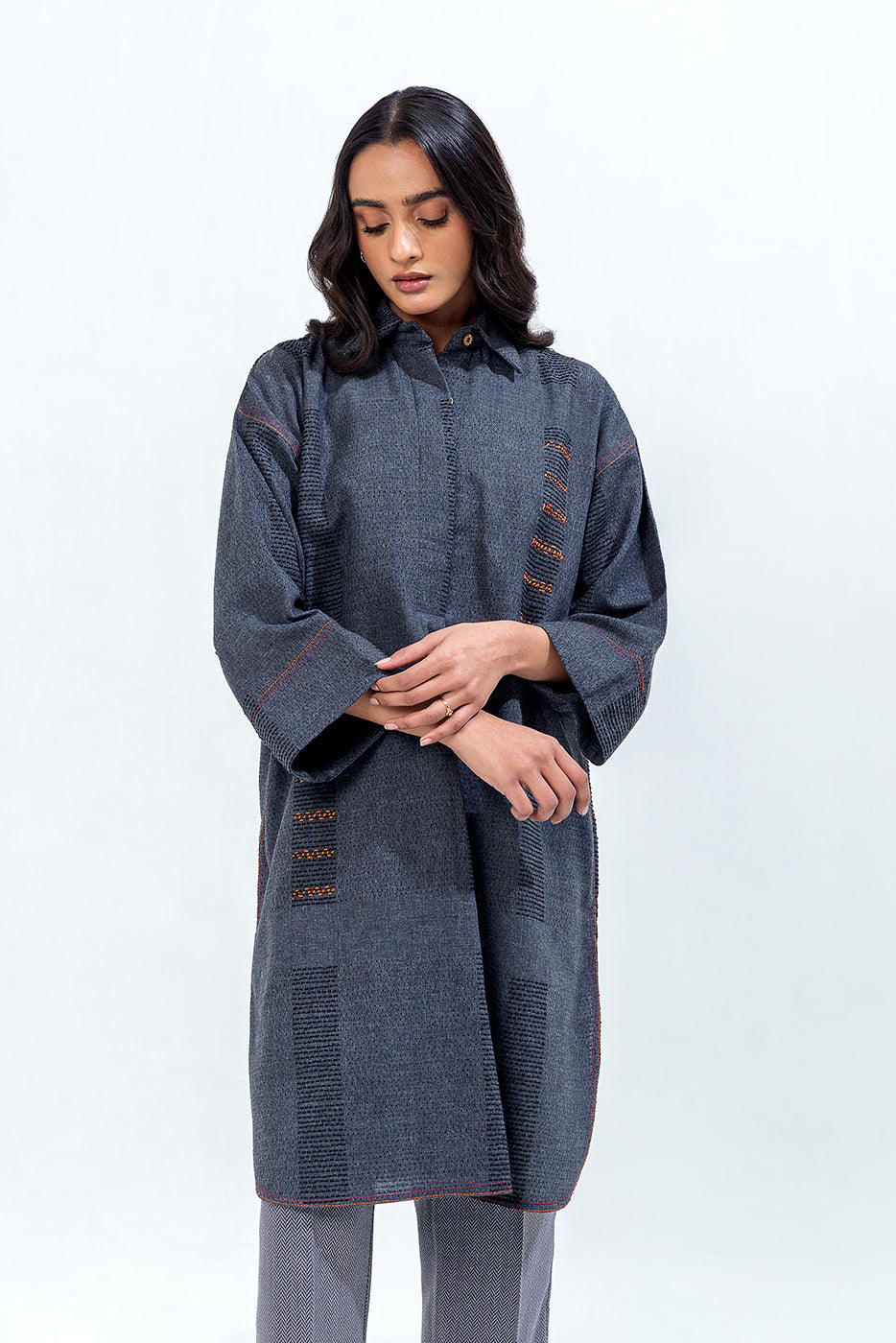 2 PIECE BASIC YARN DYED SUIT (PRET) – BEECHTREE