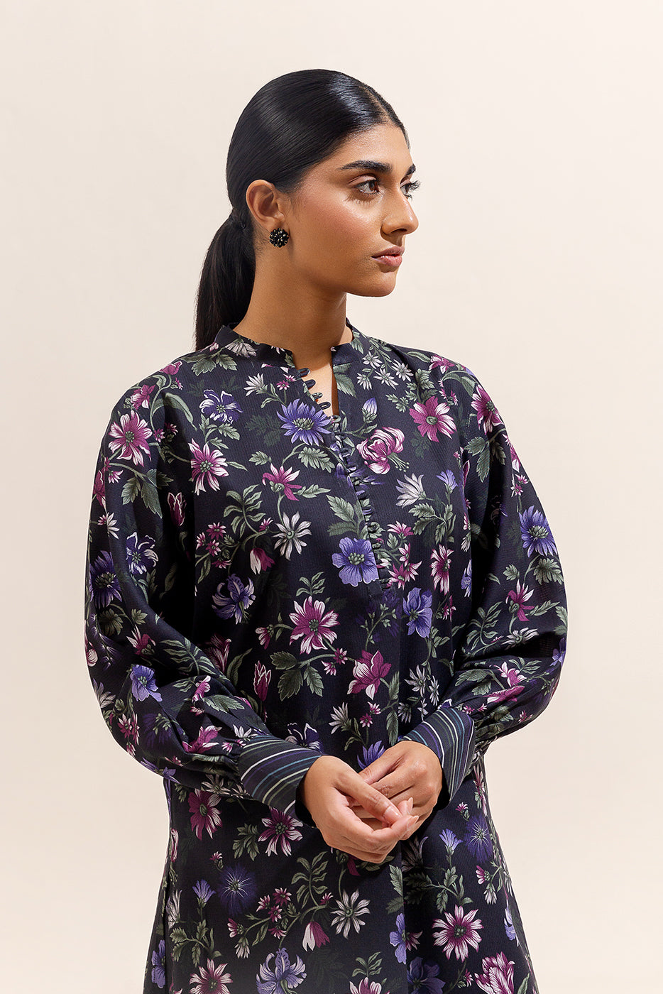 2 PIECE PRINTED LINEN SUIT-PITCH BLOOM (UNSTITCHED) – BEECHTREE
