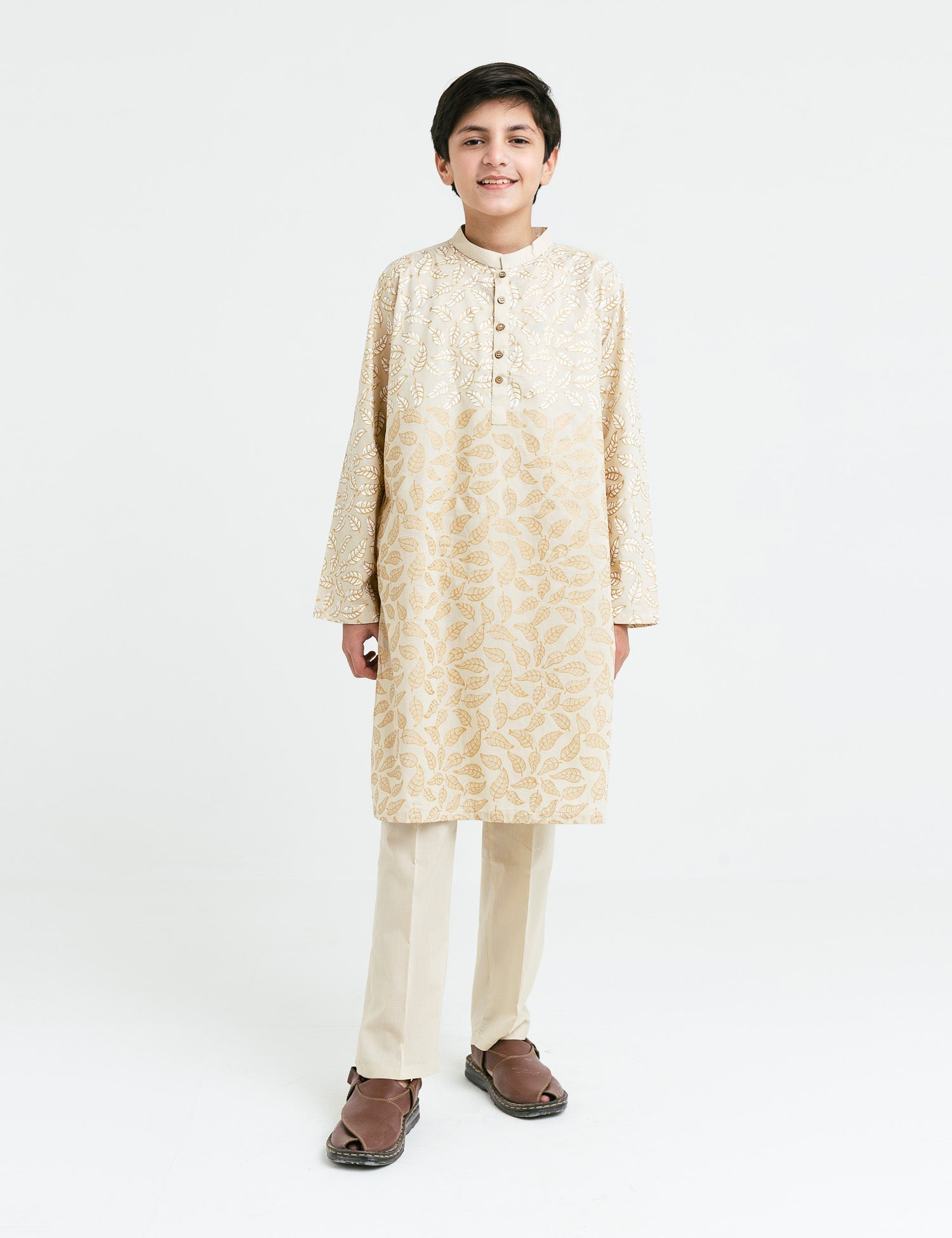 ALL OVER BLOCK PRINTED KURTA SET – BEECHTREE