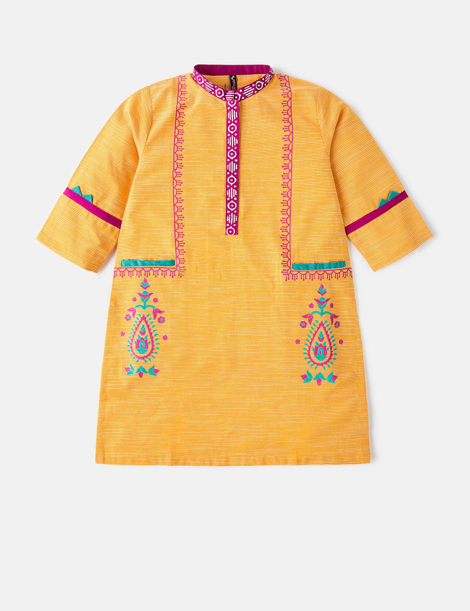 Blockprinted stylied tunic – BEECHTREE