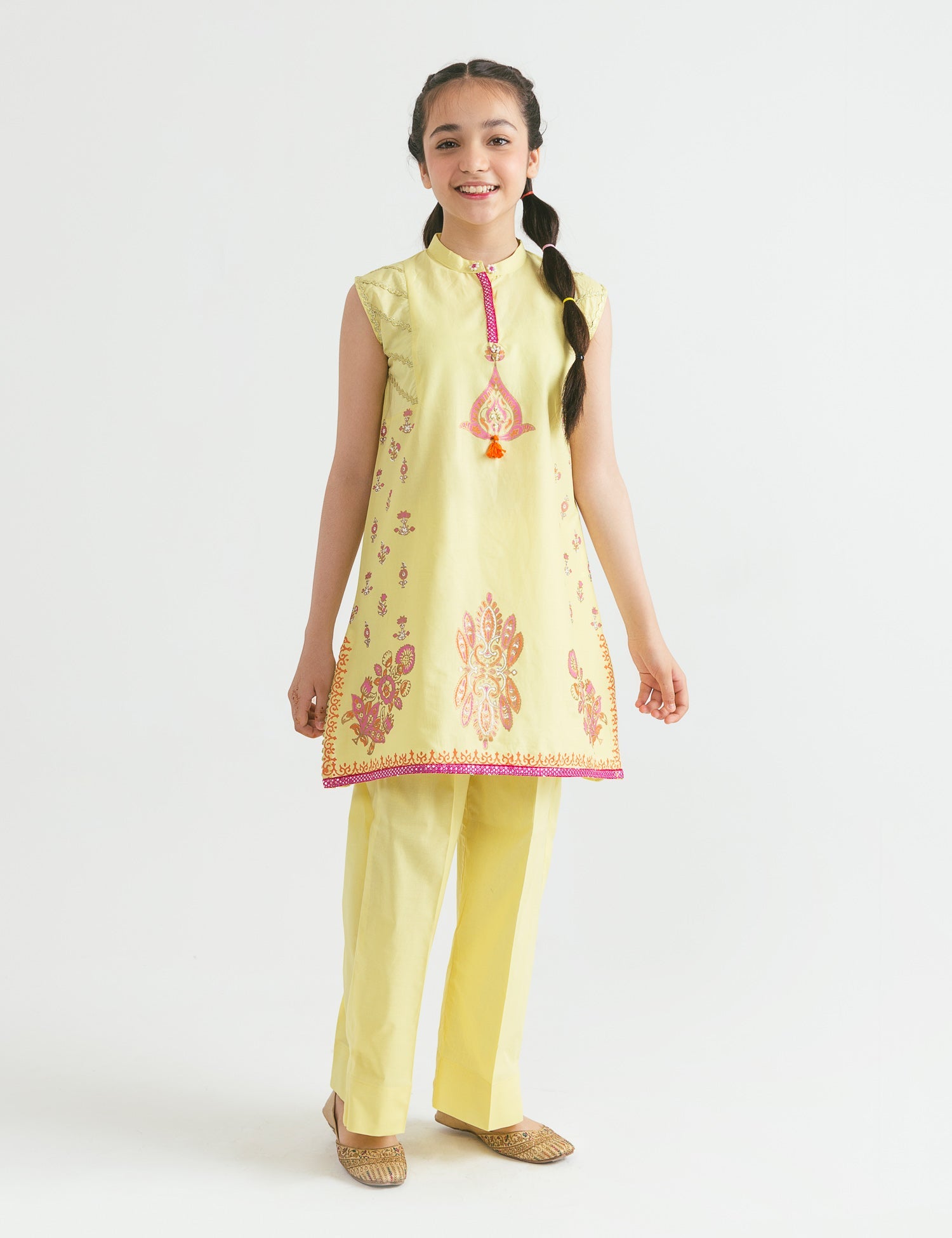 2 PIECE S/LESS BLOCK PRINTED SUIT – BEECHTREE