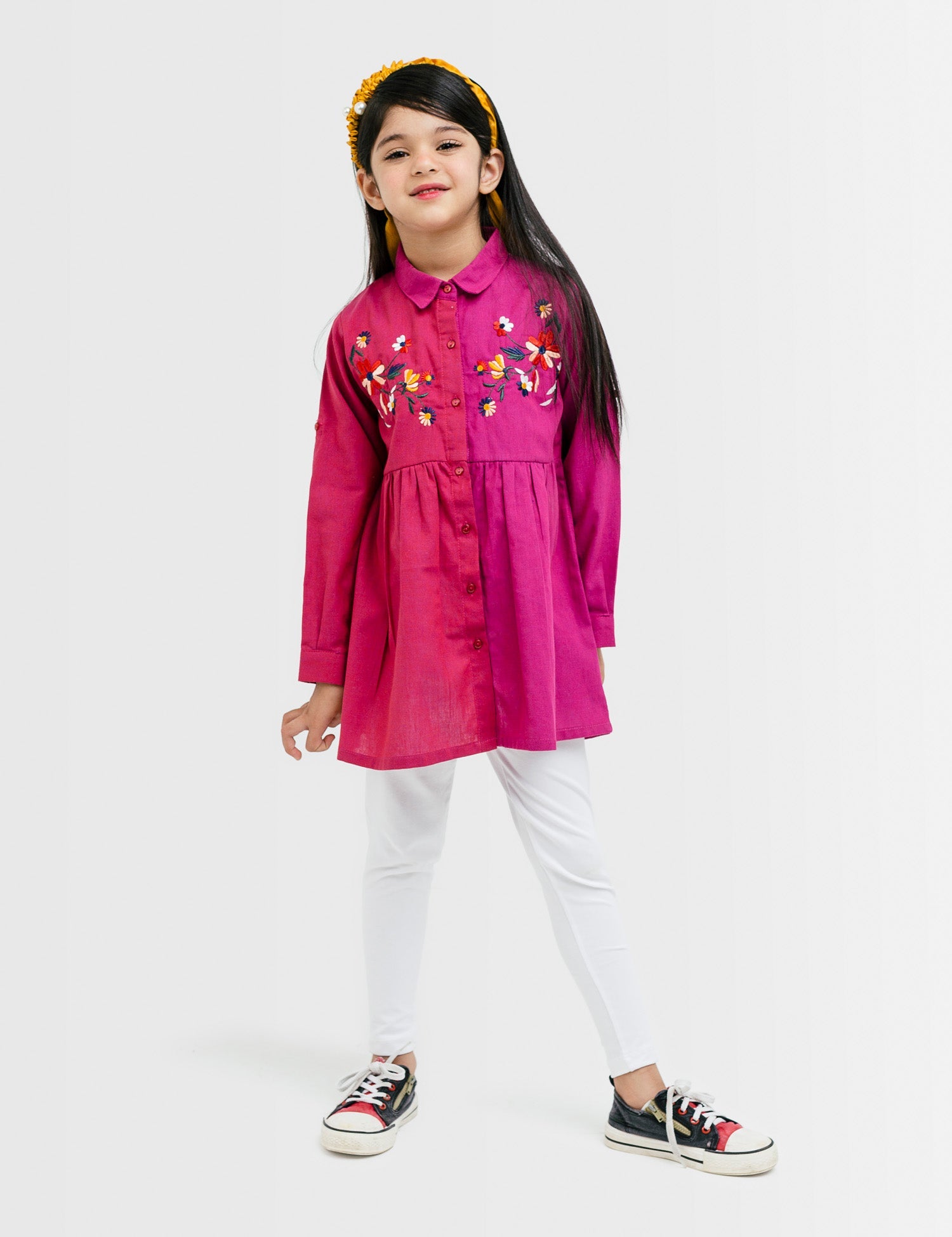 Embroidered Button Down Dress – BEECHTREE