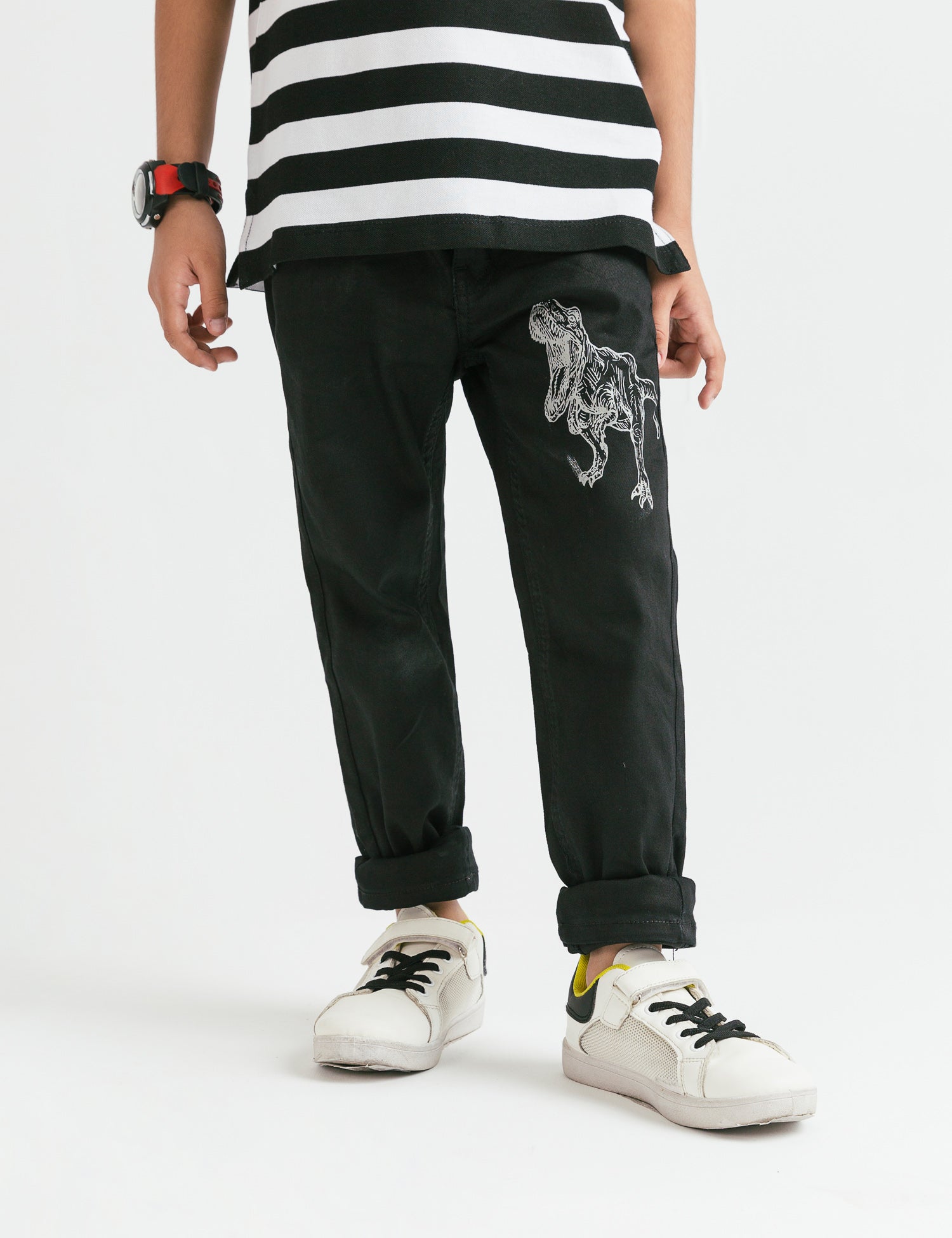 Black Printed Denim – BEECHTREE