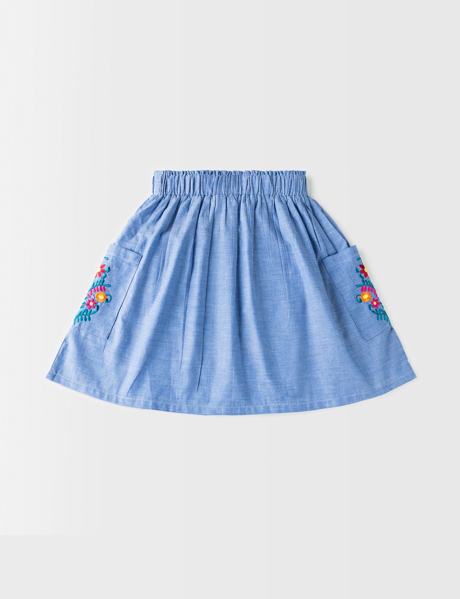 Embroideredroiderd Chambray Skirt – BEECHTREE