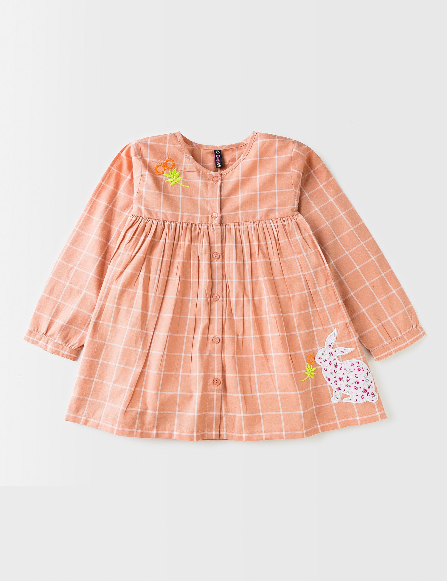 Embroidered Plaid Dress – BEECHTREE