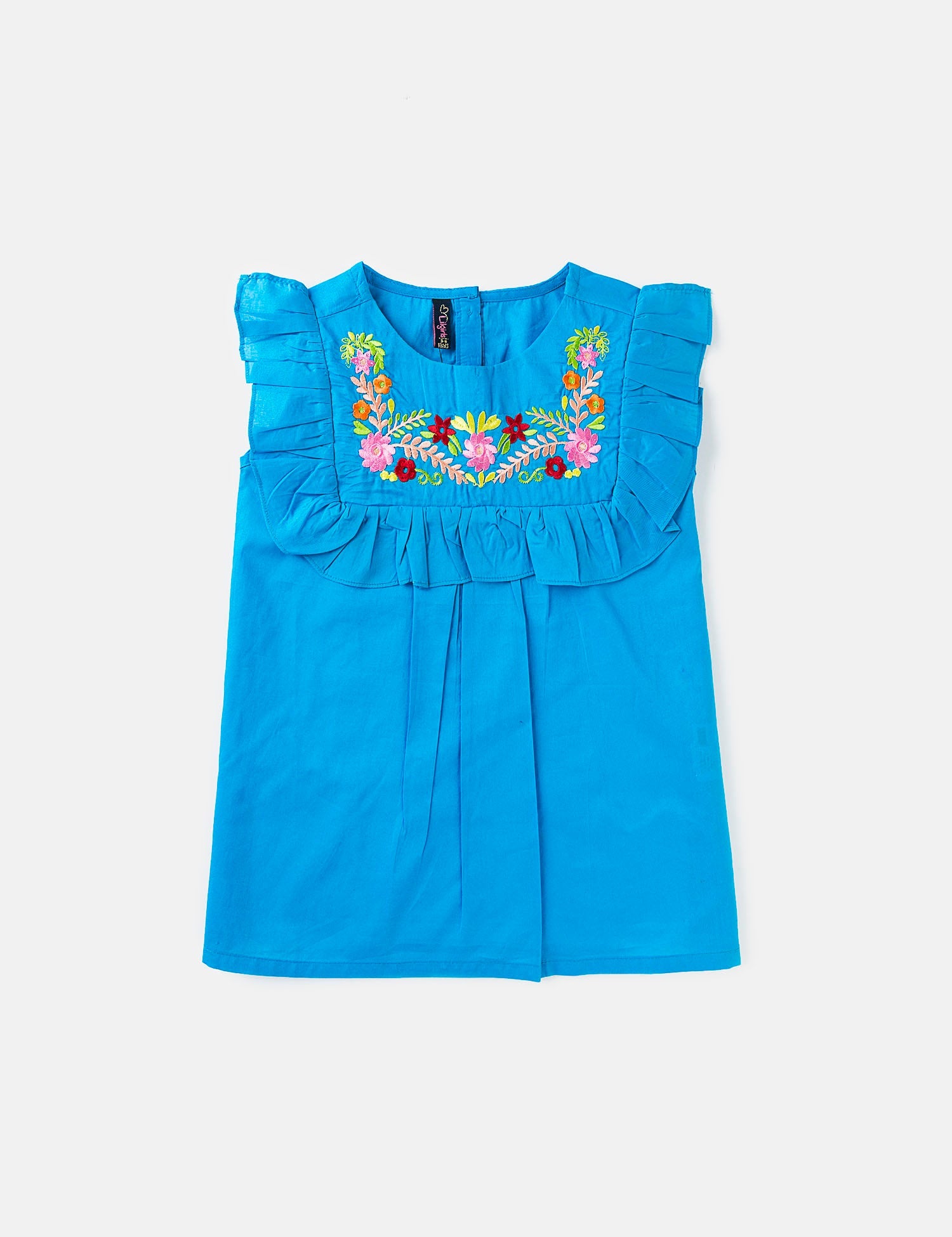 Frilly Embroidered Top – BEECHTREE