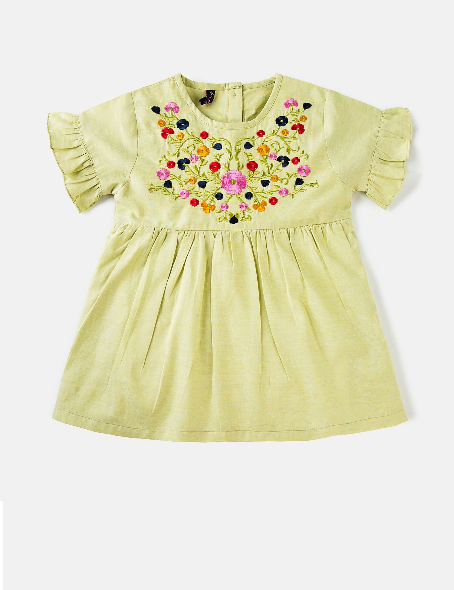 Chambray Embroidered Top – BEECHTREE