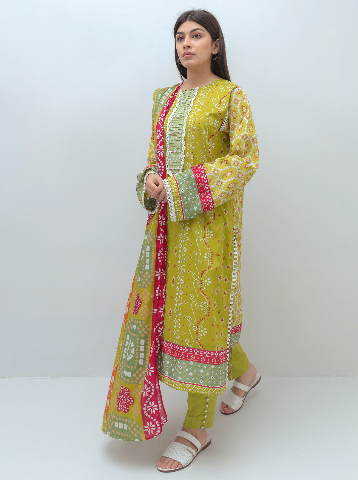 Olive Green-Printed-3P – BEECHTREE