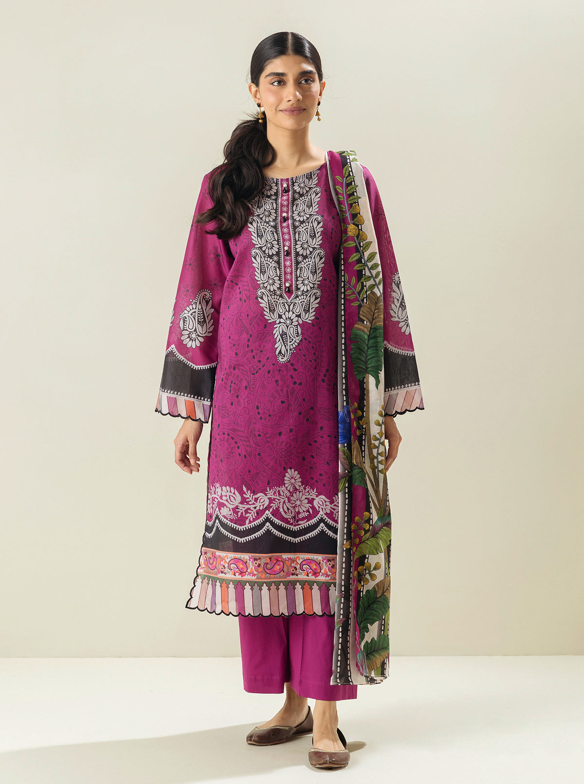 3 PIECE - PRINTED LAWN SUIT - DRAGON FRUIT DREAMS – BEECHTREE