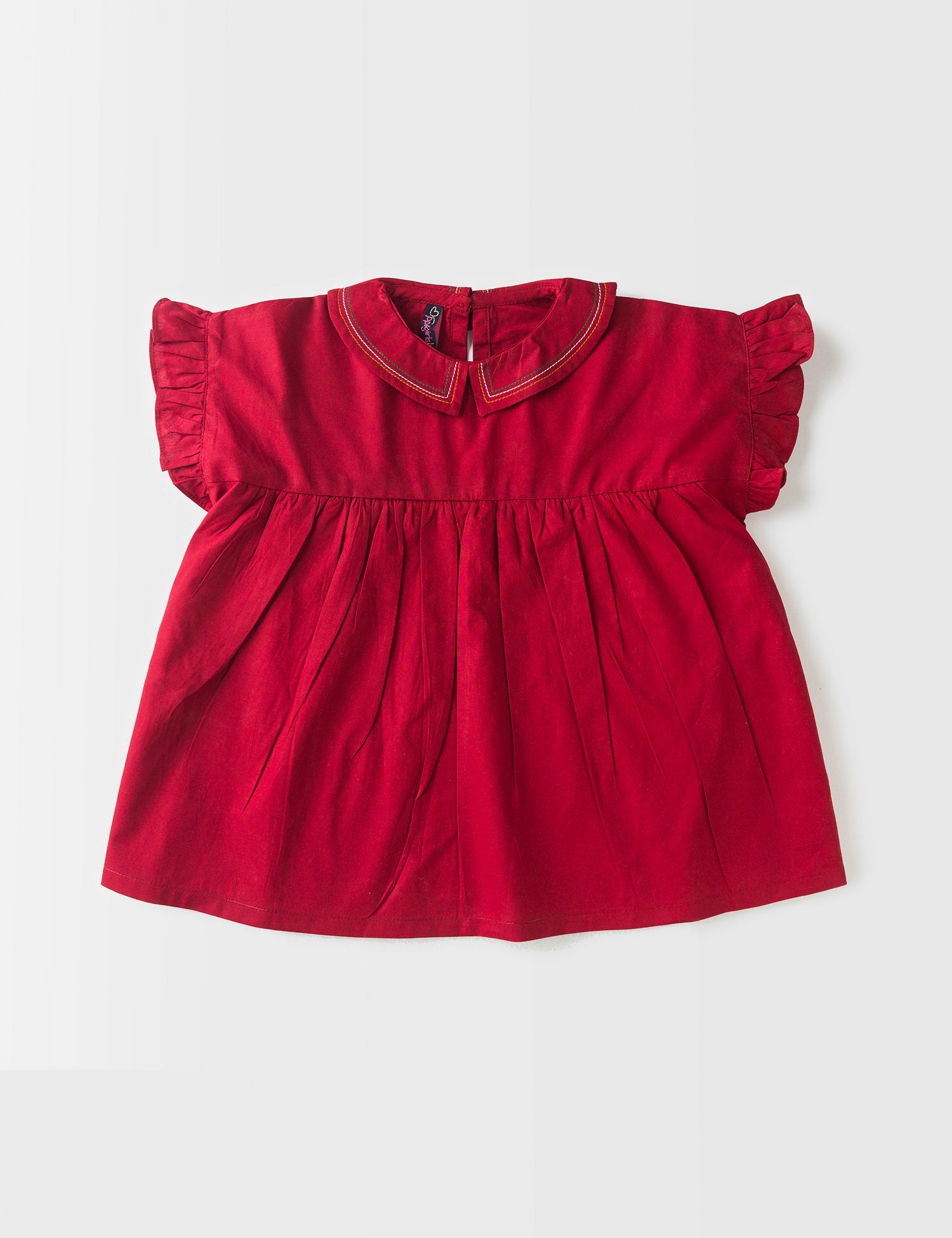 Red Ruffle Sleeves Top – BEECHTREE