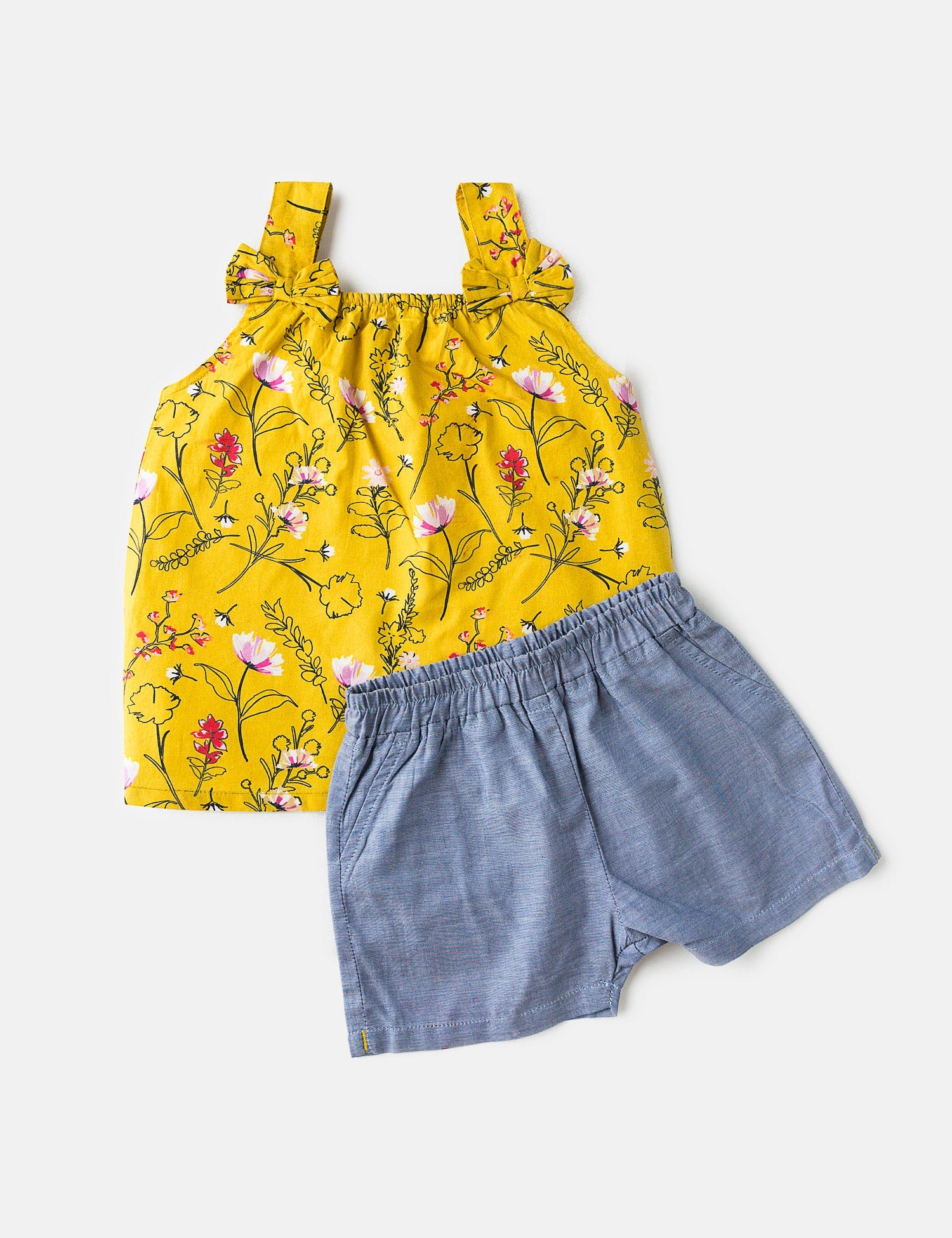 2 PIECE Printed Dress And Shorts – BEECHTREE