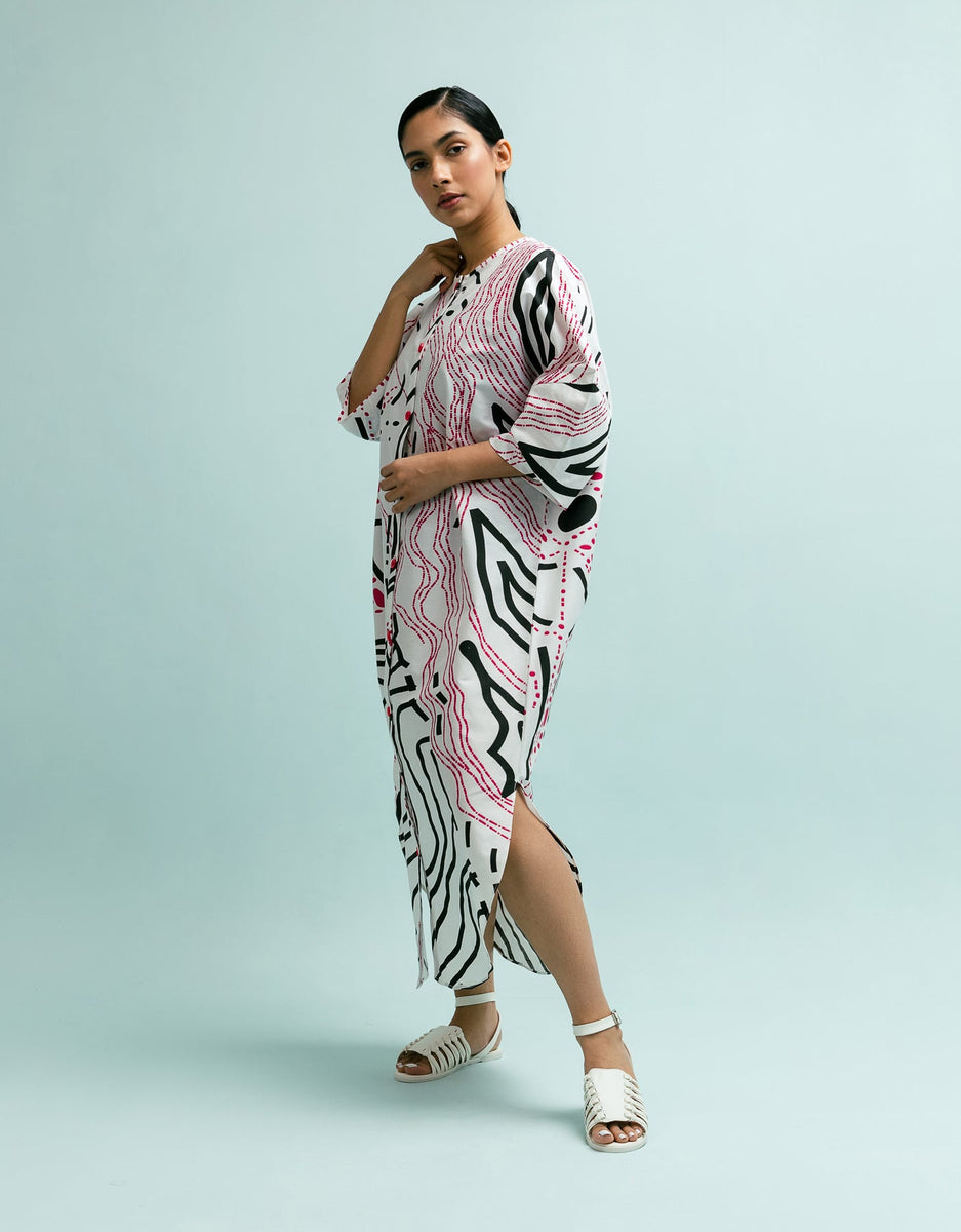 HAND PRINTED TUNIC – BEECHTREE