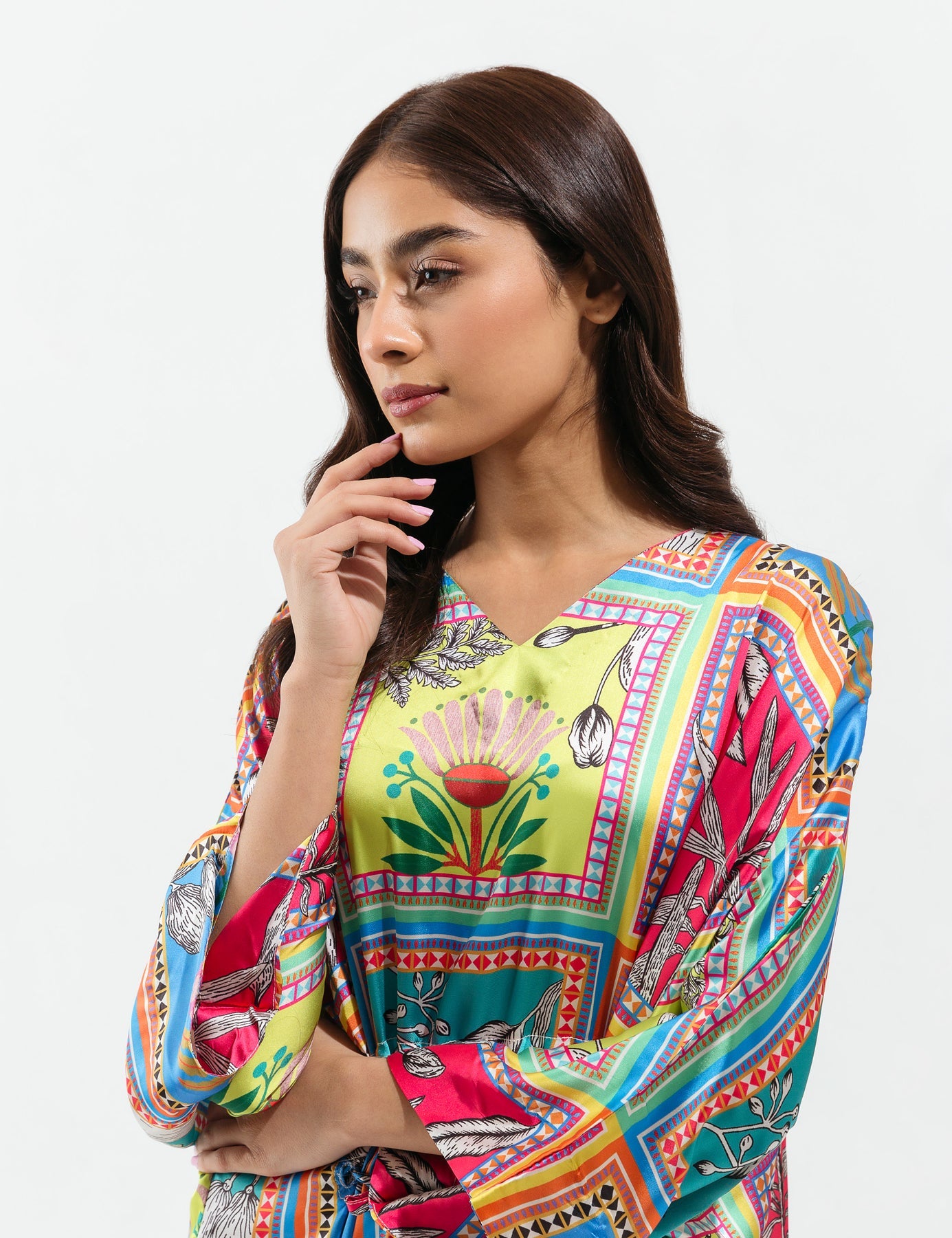 DIGITALLY PRINTED KAAFTAN – BEECHTREE