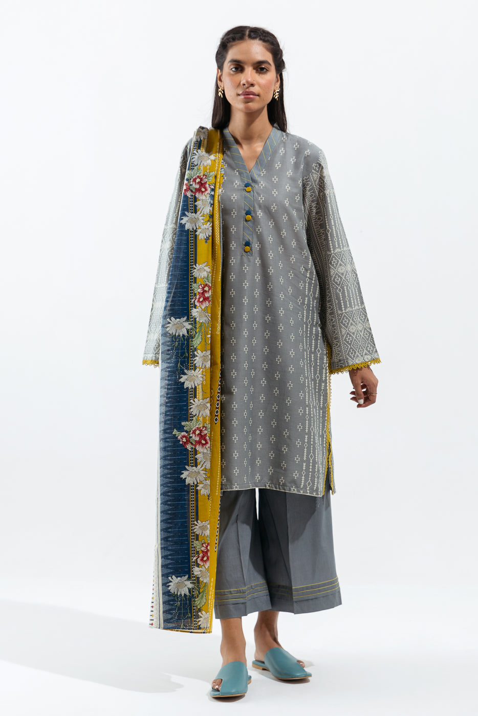 Dewy Grey-Printed-3P – BEECHTREE