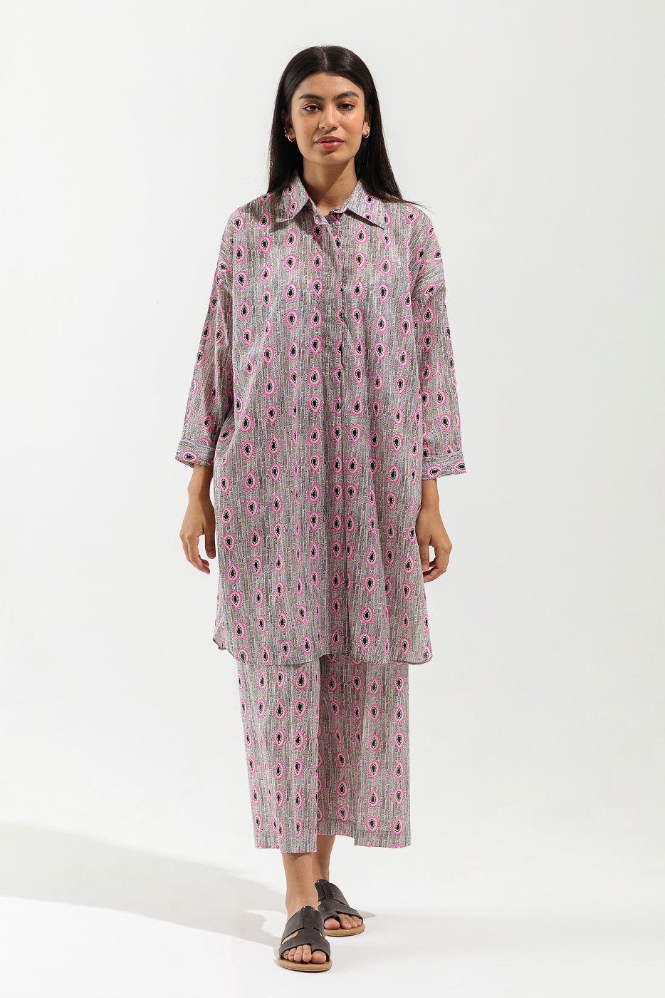 PRINTED VISCOSE LONG TUNIC (PRET) – BEECHTREE