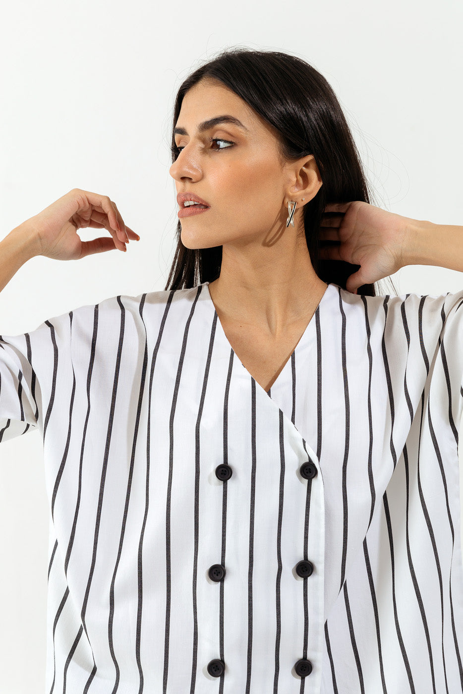 WHITE STRIPED TOP – BEECHTREE