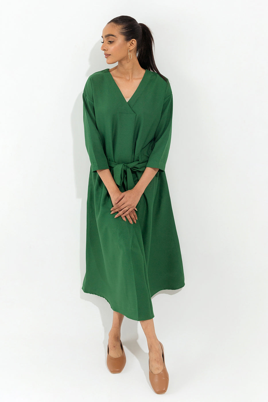 GREEN LONG DRESS – BEECHTREE