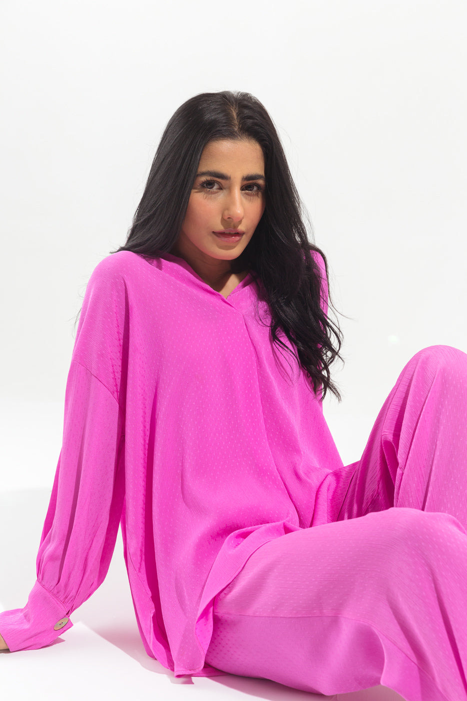 FUCHSIA PINK CREPE CO-ORD SET – BEECHTREE