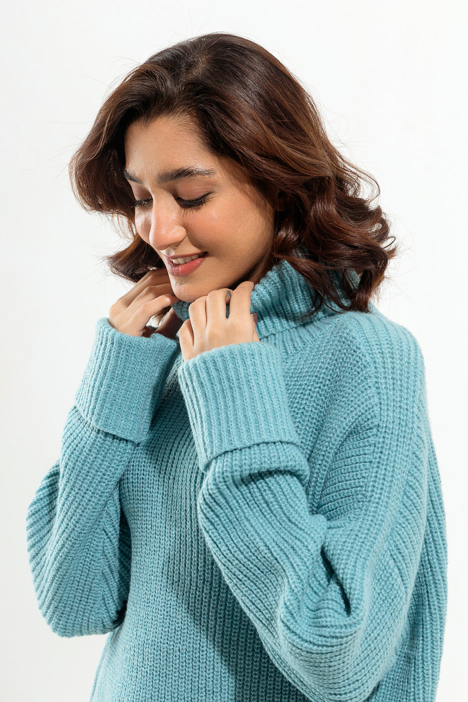 LIGHT BLUE KNIT PULLOVER – BEECHTREE