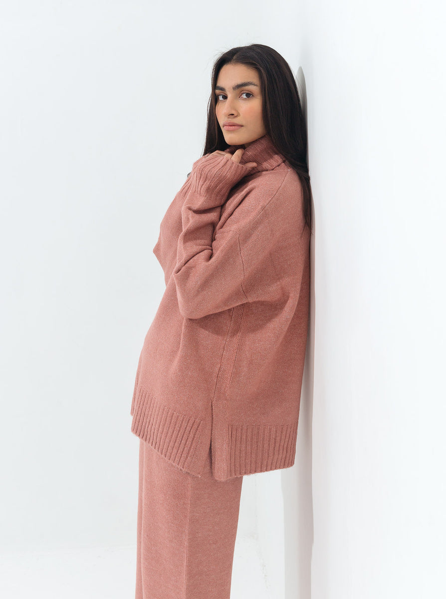 Blush Pink Sweater Knit Co-ord Set – BEECHTREE