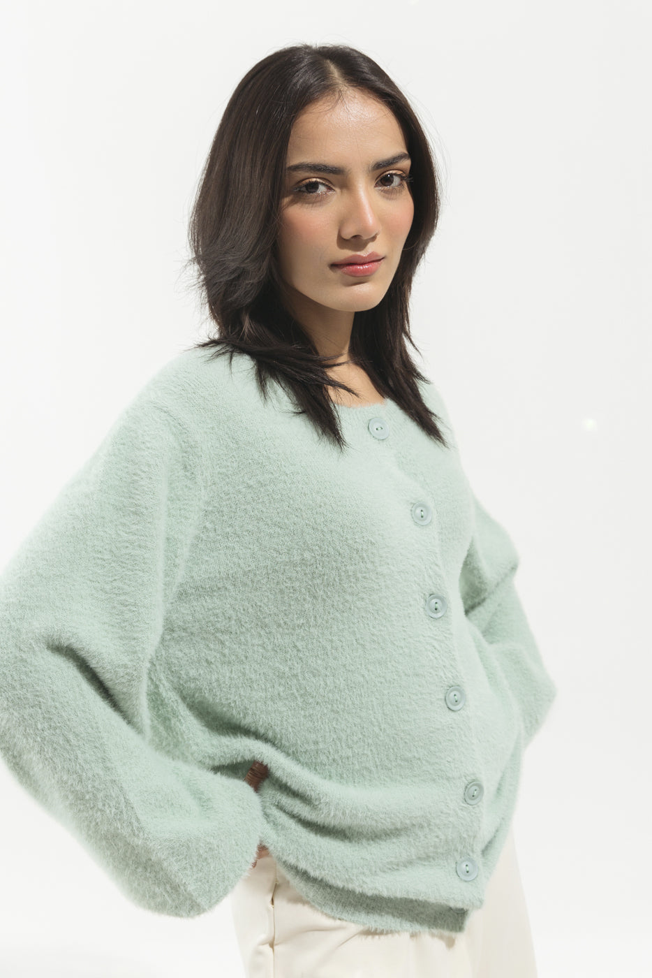 PALE BLUE KNITTED CARDIGAN – BEECHTREE