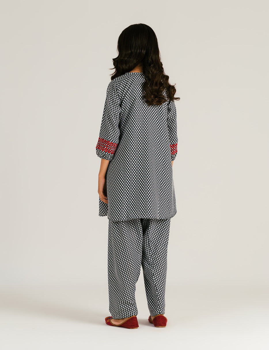 2 PIECE PRINTED Embroidered SET – BEECHTREE