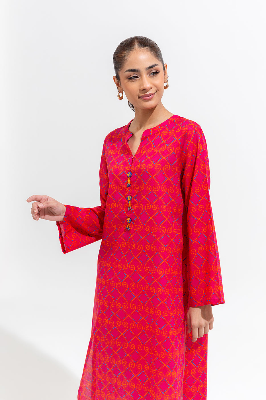 PRINTED LAWN SHIRT (PRET) – BEECHTREE