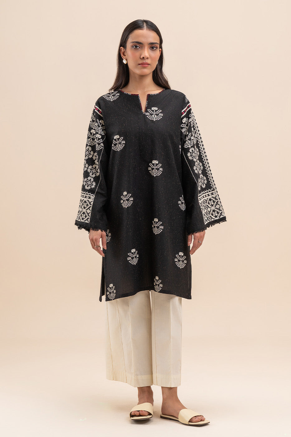 EMBROIDERED MULTI NAPS SHIRT (PRET) – BEECHTREE
