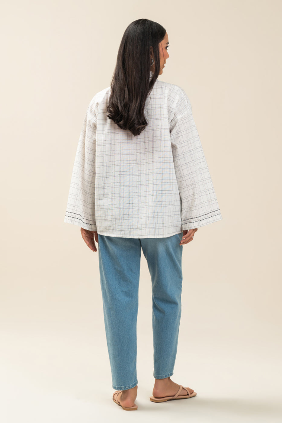 EMBROIDERED COTTON LINEN TOP (PRET) – BEECHTREE