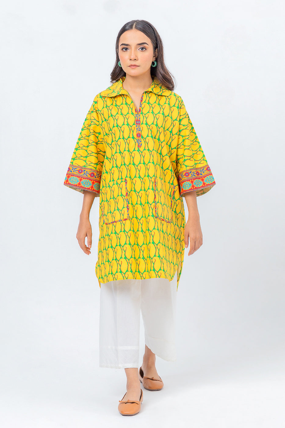 PRINTED POPLIN SHIRT (PRET) – BEECHTREE