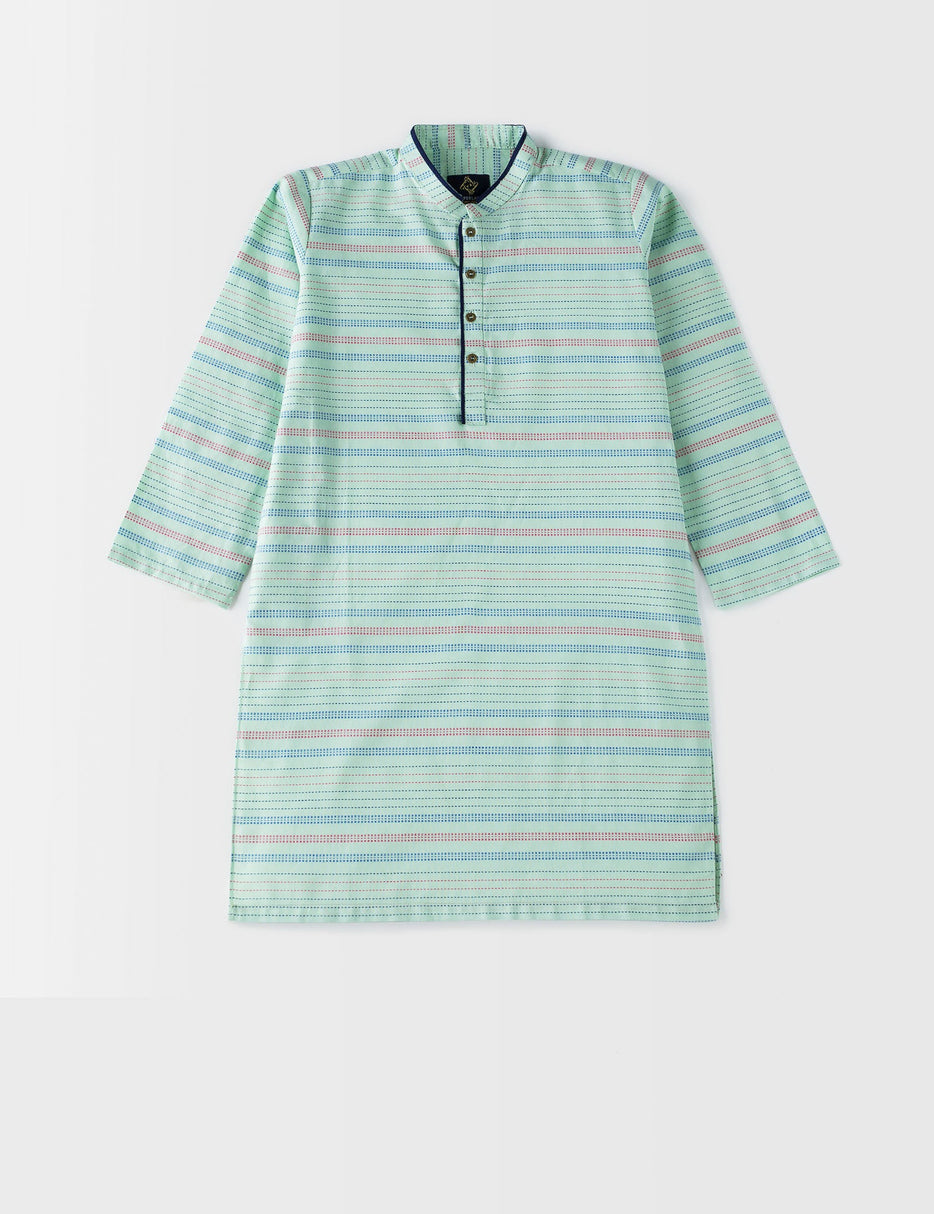 YARN DYED CONTRAST BINDING KURTA – BEECHTREE