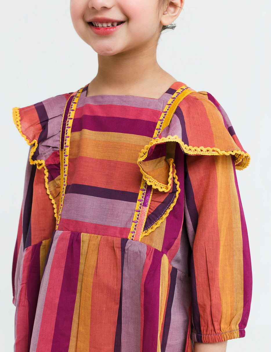 YARD DYED FRILLED TUNIC – BEECHTREE