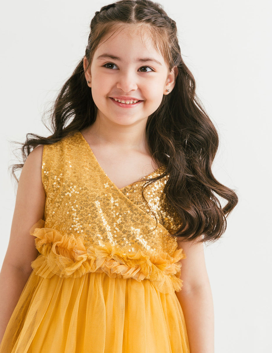 Sequin Embroidered Party Dress – BEECHTREE