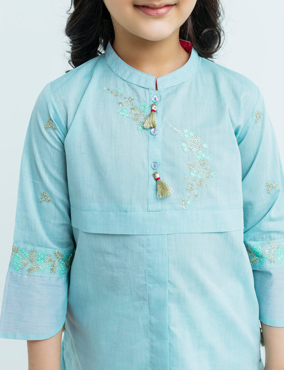 Stylised yarn-dyed kurta – BEECHTREE