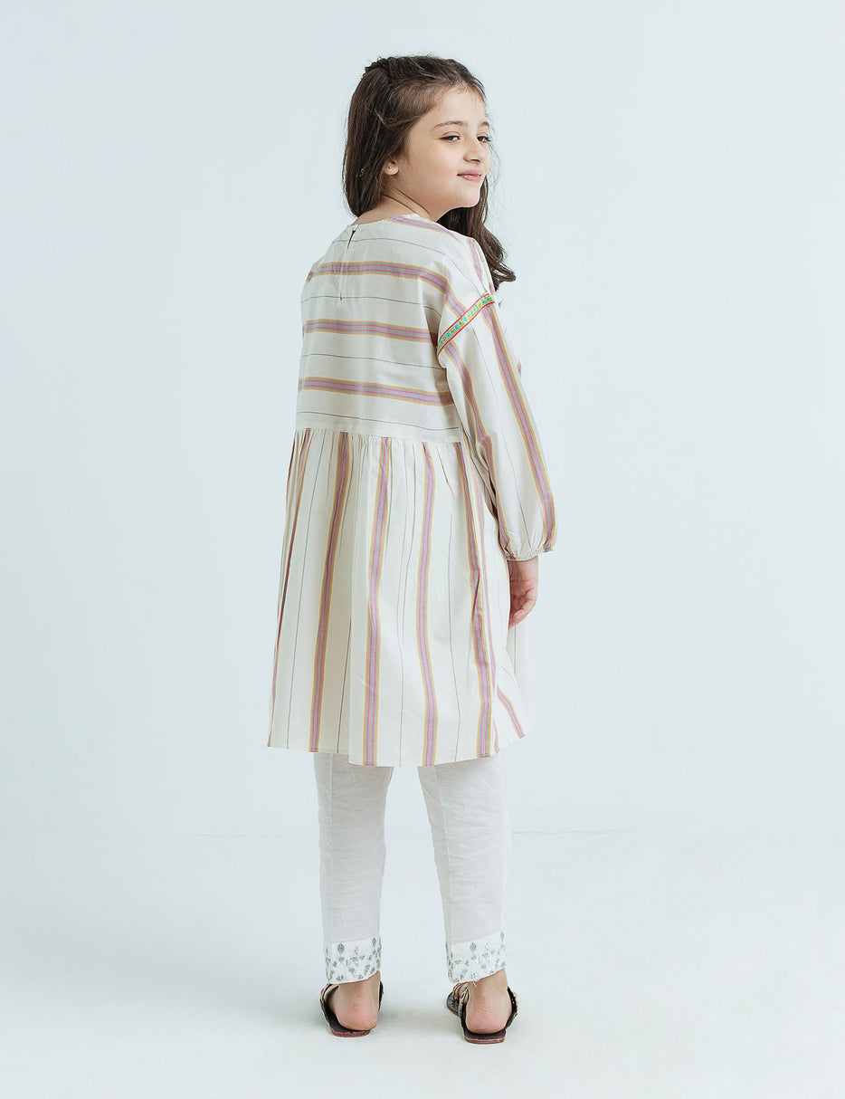 Striped embroidered tunic – BEECHTREE