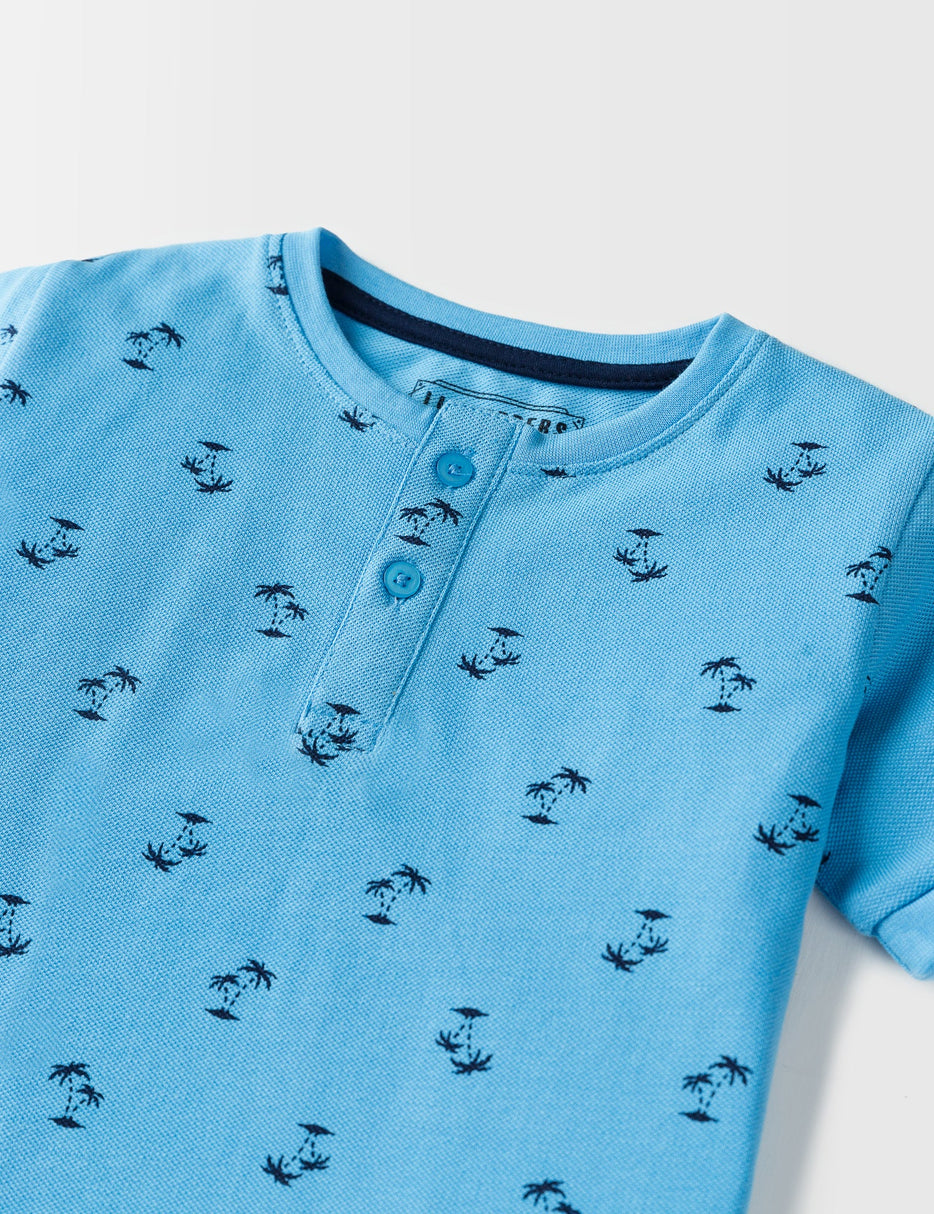 PRINTED HENLEY – BEECHTREE