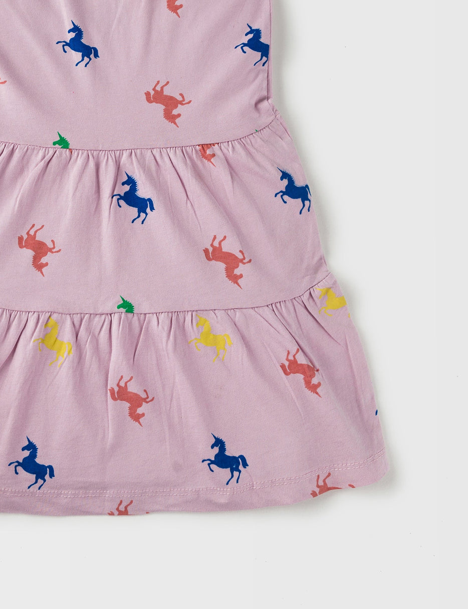UNICORN ROTARY PRINT DRESS – BEECHTREE
