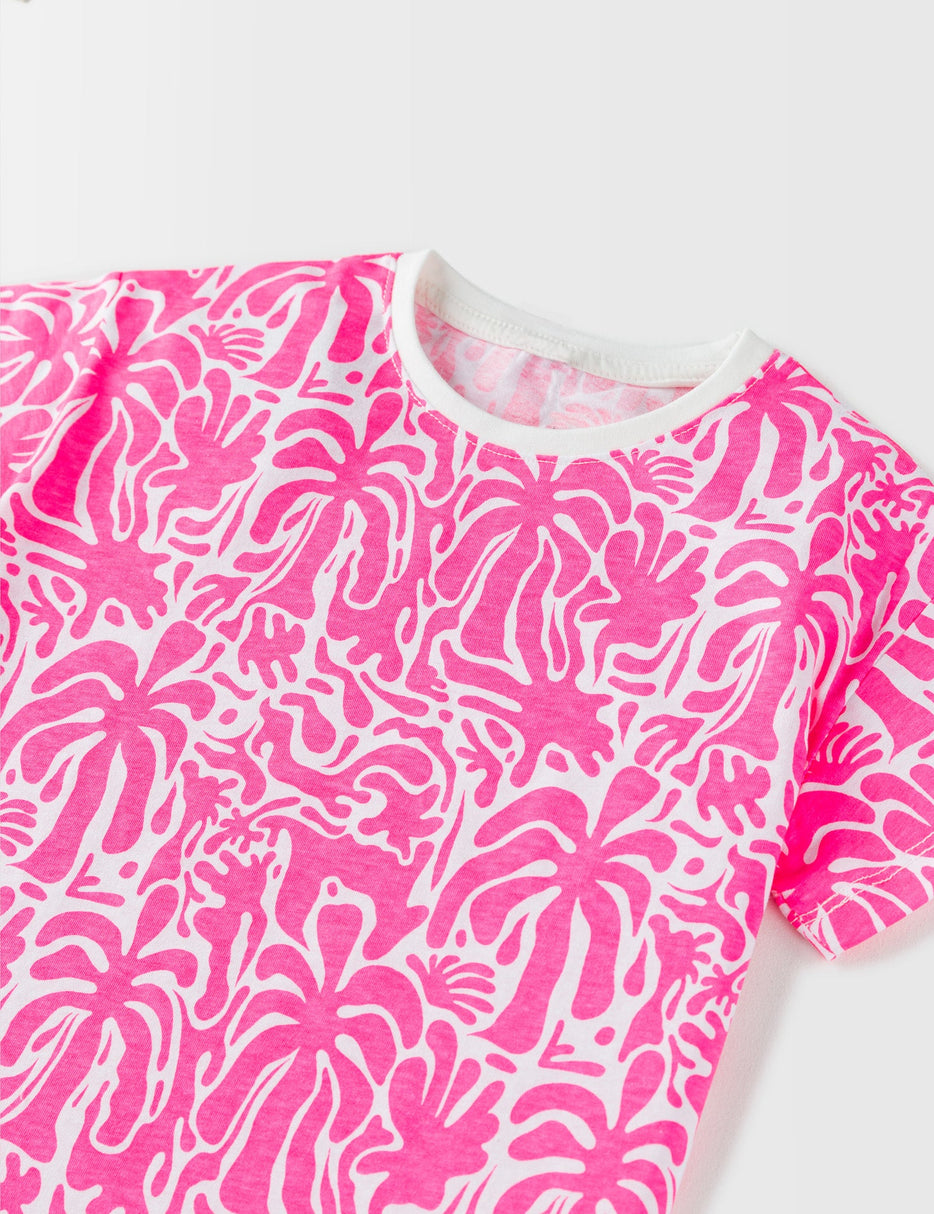 ABSTRACT PRINTED TEE – BEECHTREE