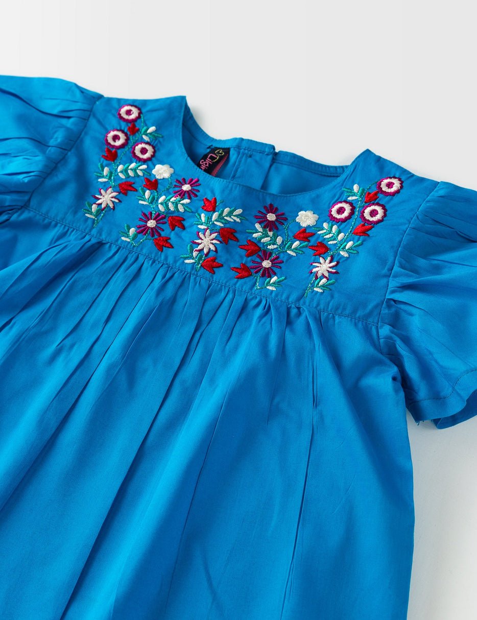 Yoke Floral Embroidered Top – BEECHTREE