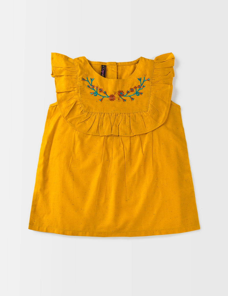 EMBROIDERED YOKE TOP – BEECHTREE