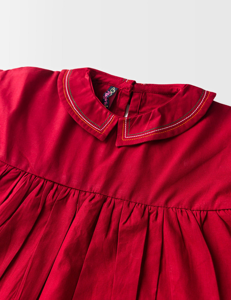 Red Ruffle Sleeves Top – BEECHTREE