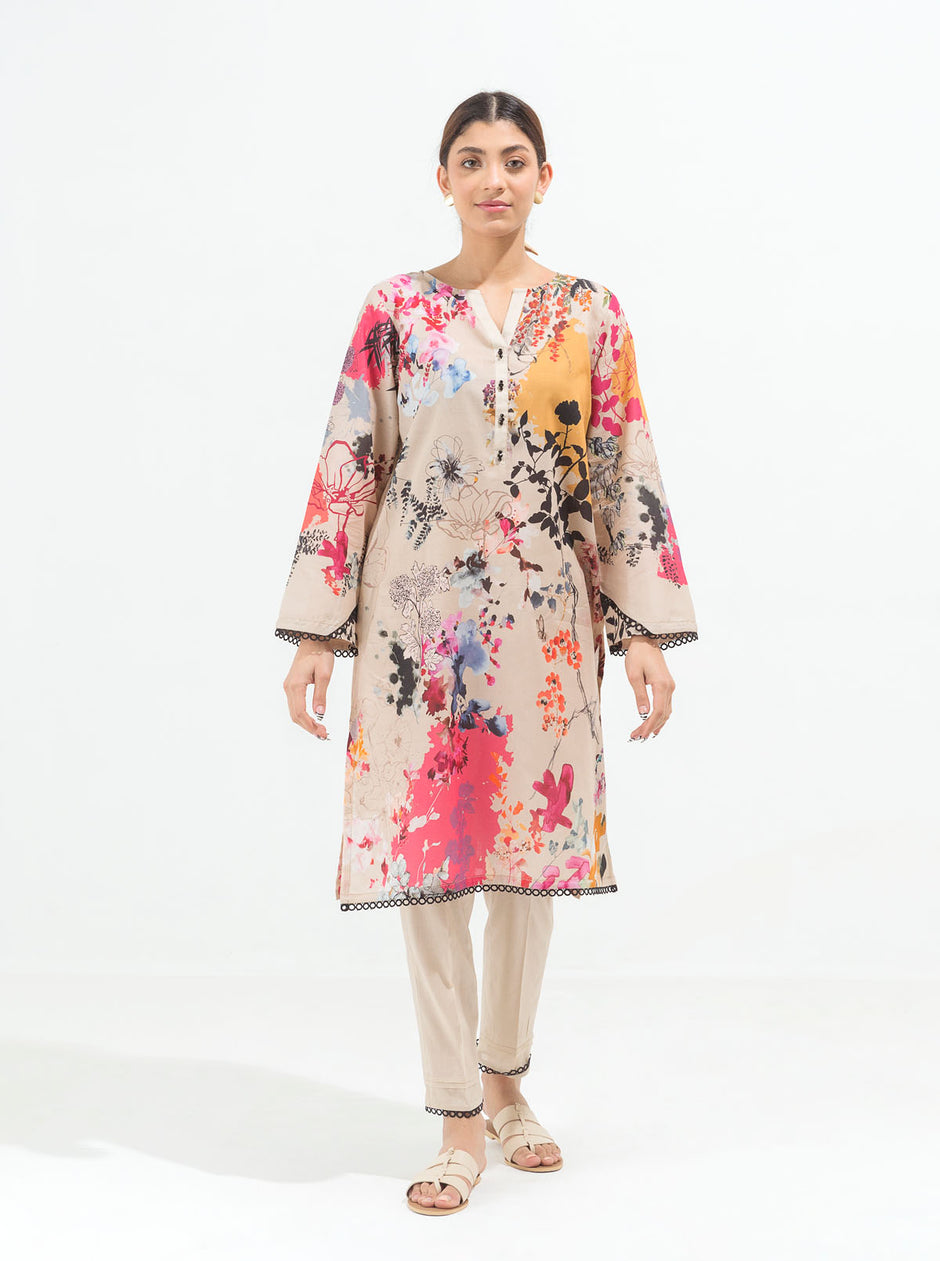 Floral Glitch-Printed-1P (UNSTITCHED) – BEECHTREE