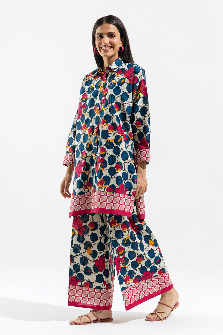 2 PIECE - PRINTED LAWN SUIT - AZURE RING – BEECHTREE