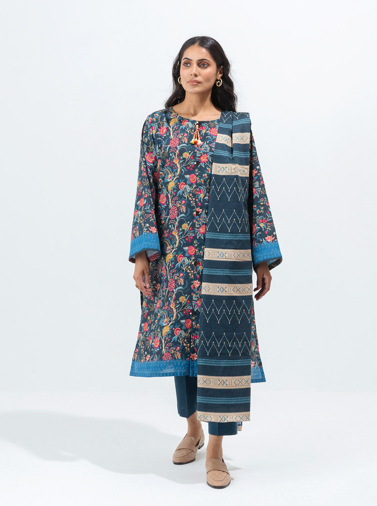 BASHFUL BOTANICAL-PRINTED-3P (UNSTITCHED) – BEECHTREE