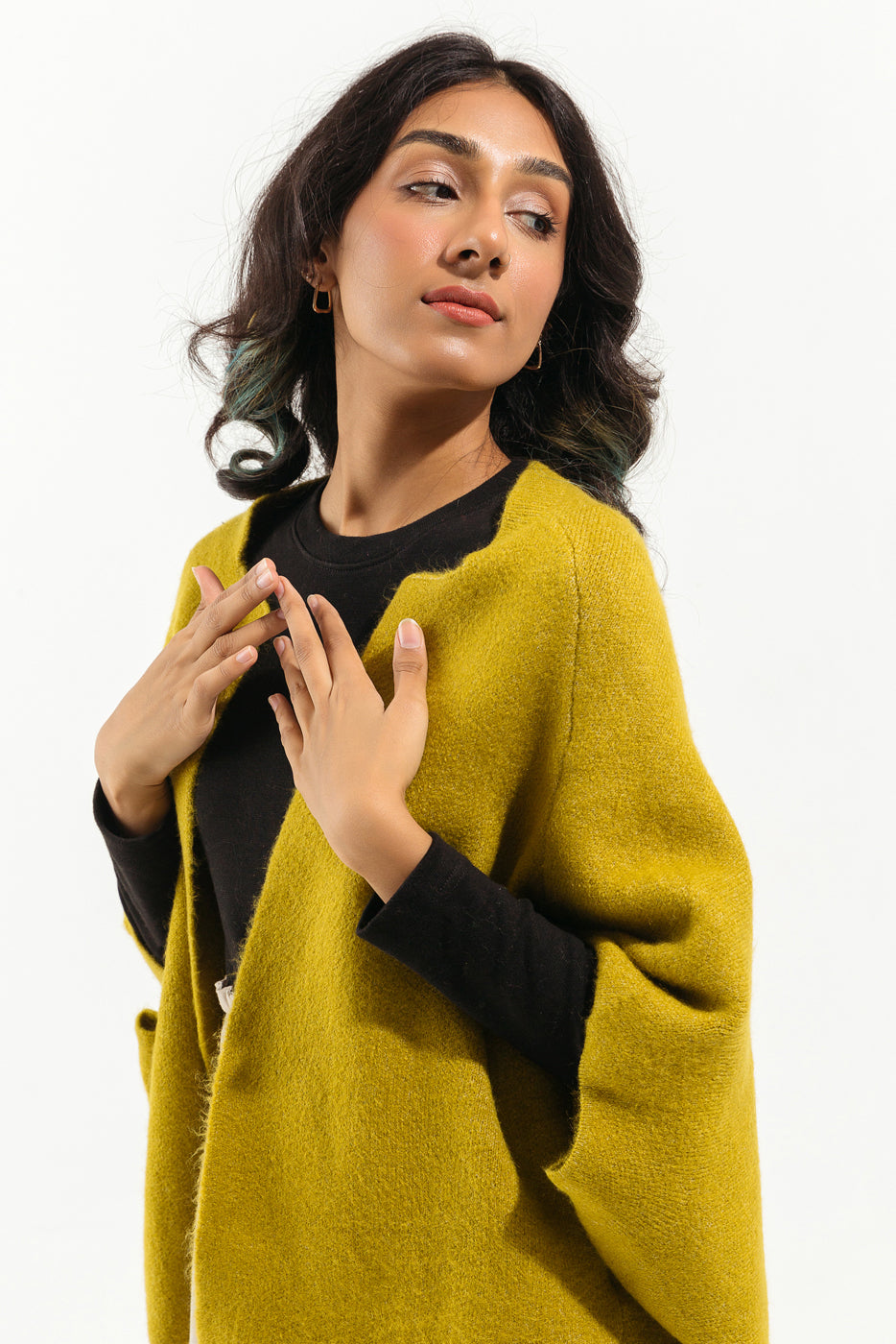 LIME BATWING SHRUG – BEECHTREE
