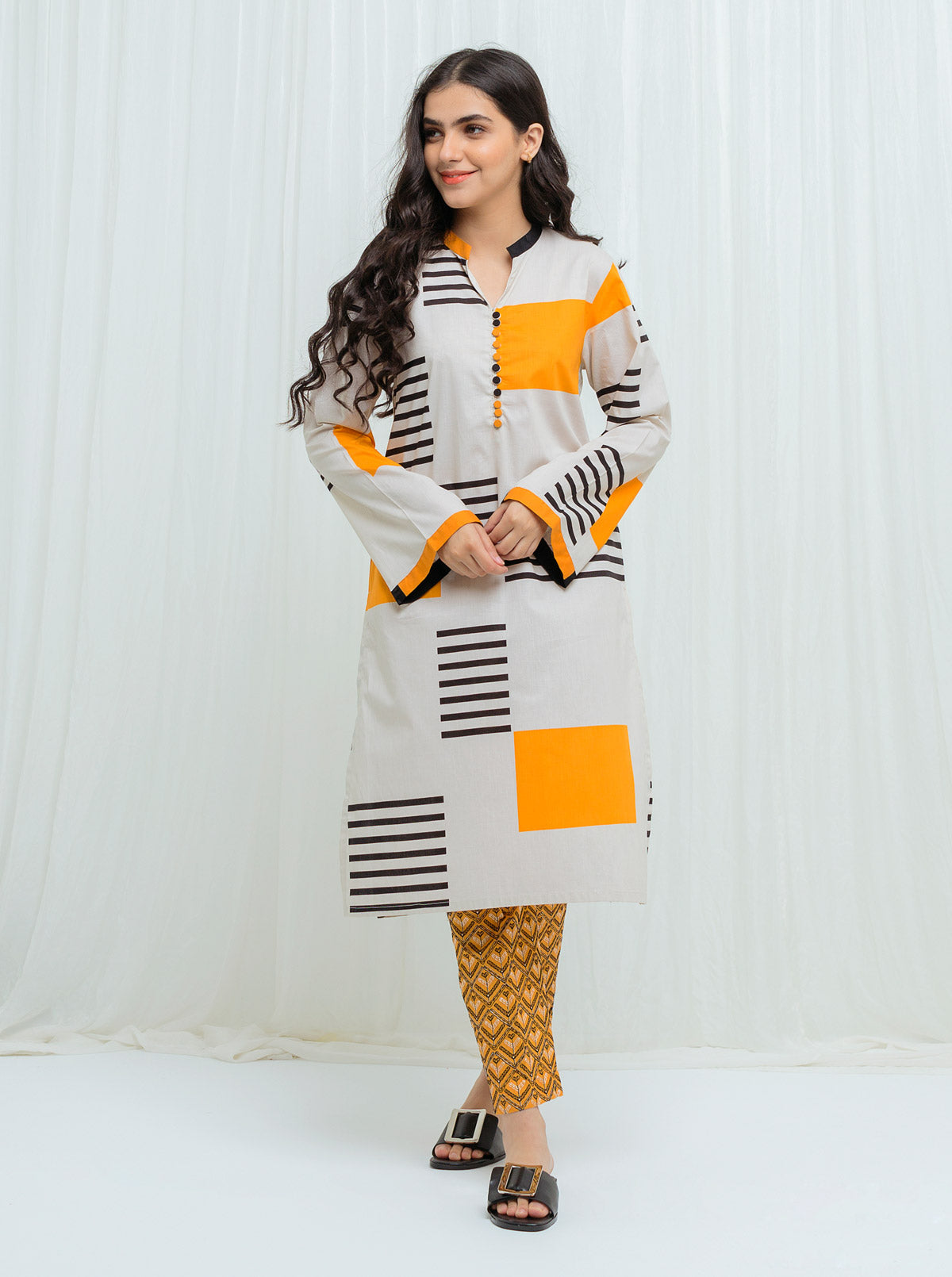 Primrose Yellow -Printed-2P – BEECHTREE