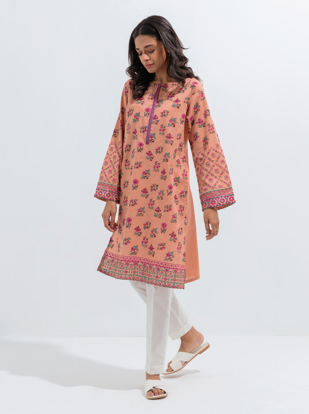 EMBROIDERED TWILL SHIRT (PRET) – BEECHTREE